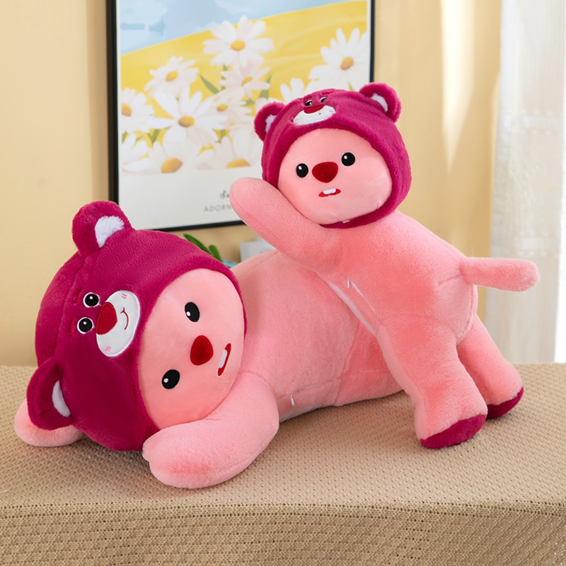 Gấu Bông Loopy Cosplay Lotso Nằm - Loopy Nằm Nhồi Bông Thú Bông ...