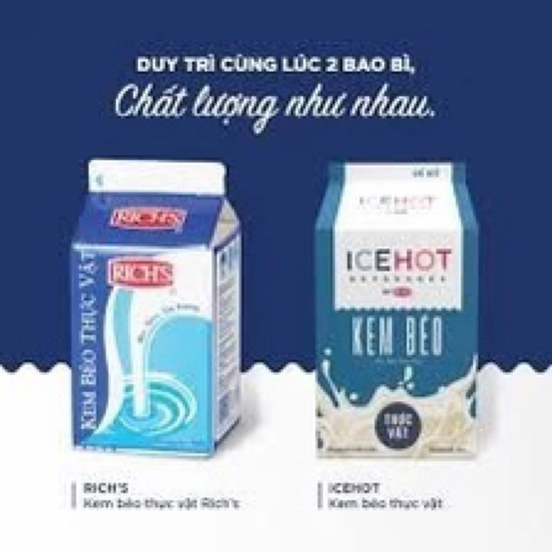 Kem Rich Lùn / Kem Béo Thực Vật Hộp 454gr | Shopee Việt Nam