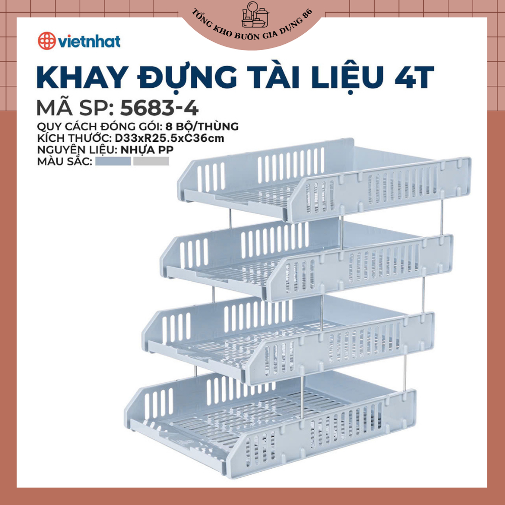 Khay Đựng Tài Liệu 3 Tầng 5683, Kệ Đựng Tài Liệu Văn Phòng Cao Cấp, Khay A4 nhiều ngăn tiện dụng ...