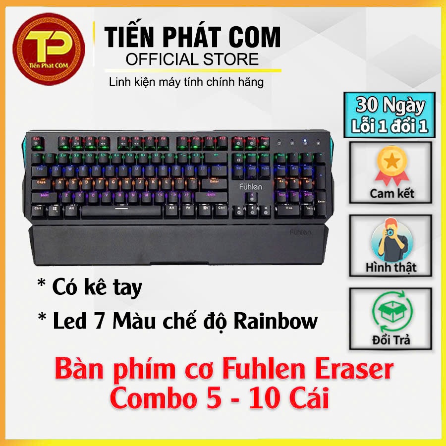 ( Kit 5 - 10c ) Bàn Phím Cơ Fuhlen Eraser - Bảo Hành 24 Tháng | Shopee ...
