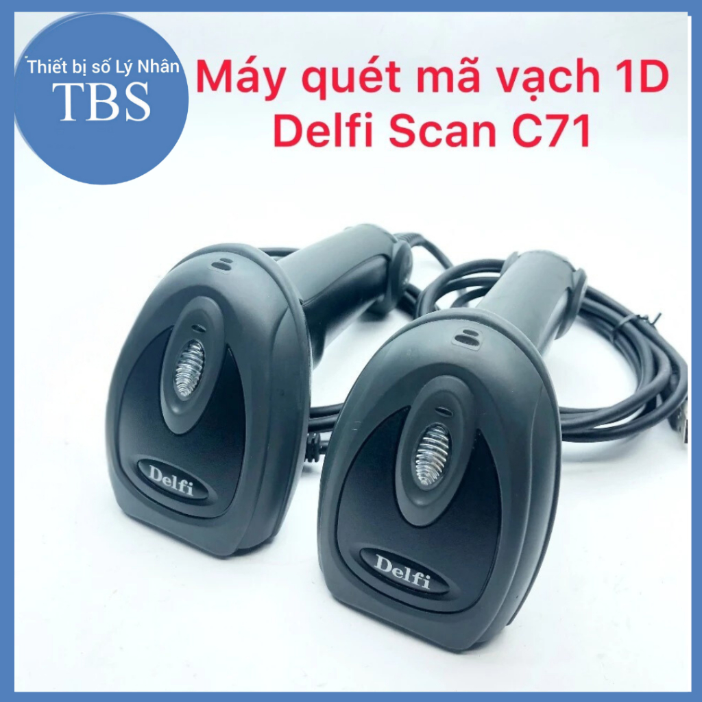 Máy quét mã vạch Delfi C71, máy quét mã vạch 1D Delfi kết nối có dây ...