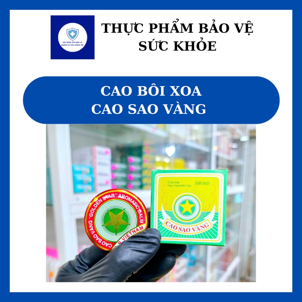 Cao xoa bóp Cao Sao Vàng. Hộp 10g | Shopee Việt Nam