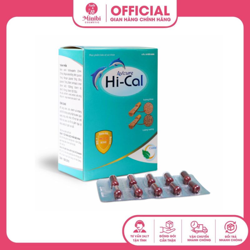 [ Chính Hãng] Hộp 60 viên Canxi Nano Hi-Cal Calci tự nhiên Hi Cal ( DATE MỚI ) | Shopee Việt Nam