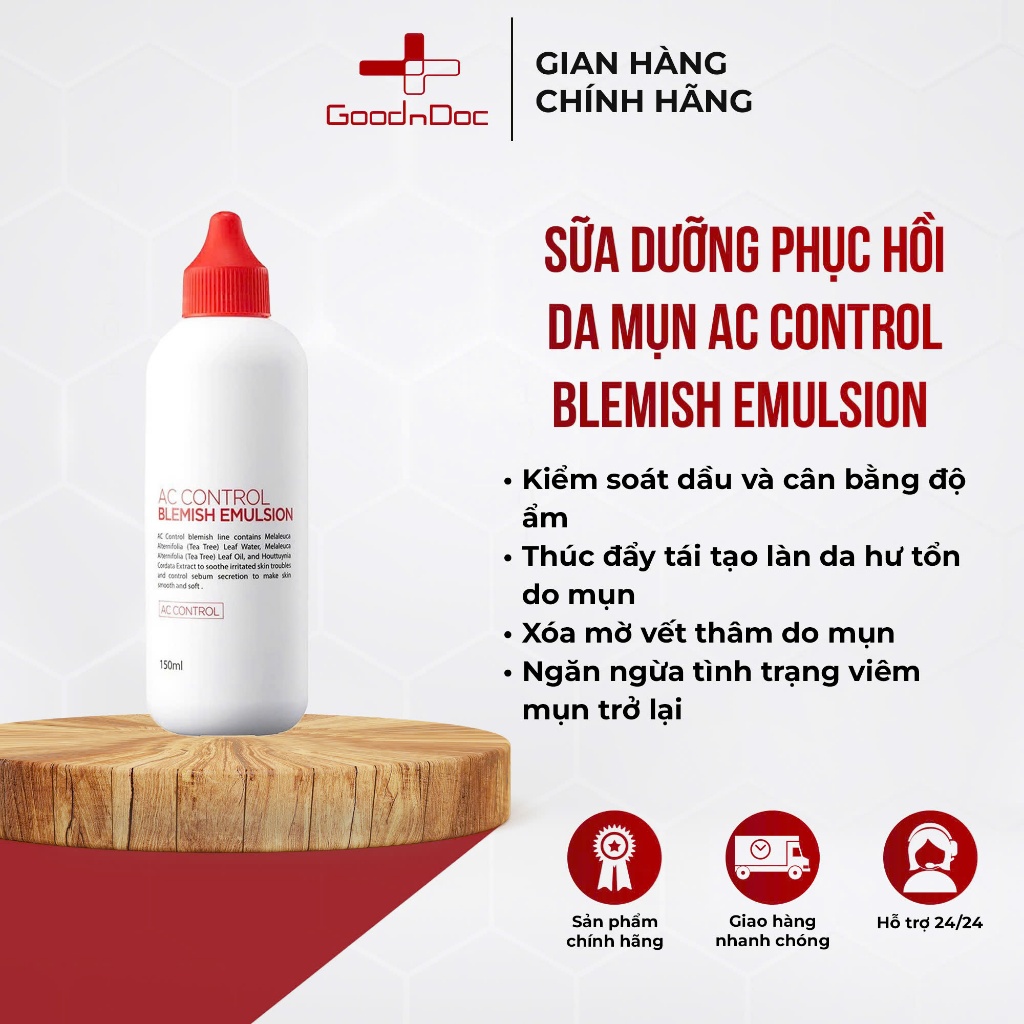 Sữa Dưỡng AC Control Blemish Emulsion GoodnDoc 150ml | Shopee Việt Nam