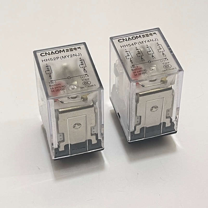 Rơ le trung gian 8 và 14 chân, Relay kiếng, loại 12V, 24V, 110V, 220V ...