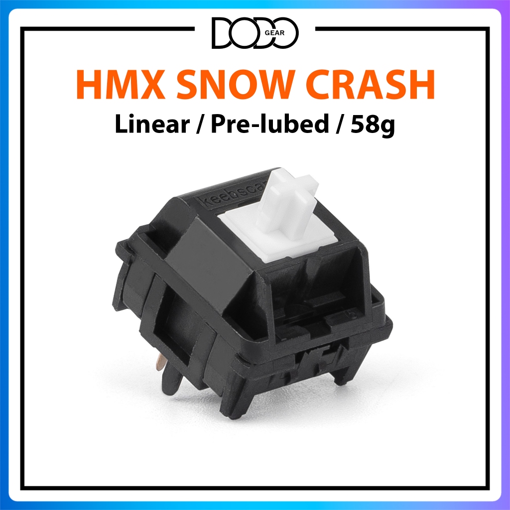 Switch HMX Snow Crash 5 PIN Linear 58g công tắc bàn phím Switch HMX Snow Crash DoDo Gear ...