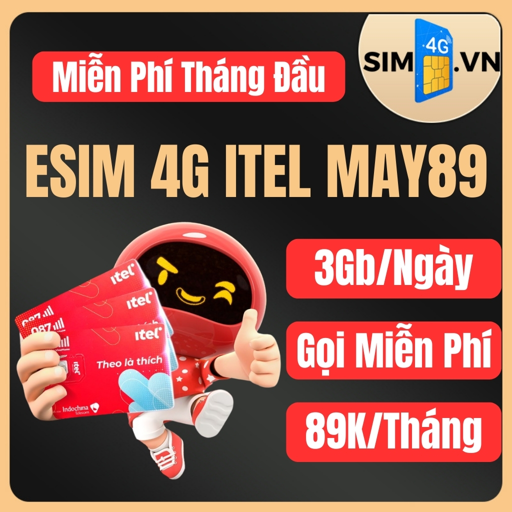 Sim iTel Data 2-3GB/Ngày Gói MAY69/MAY79/MAY89 - Miễn phí gọi - Giá Rẻ - Có ESIM - Phí Duy Trì ...