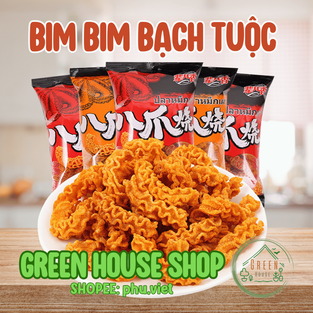 Bim bim snack bạch tuộc nướng giòn thơm ngon, giòn rụm gói 40gr ...