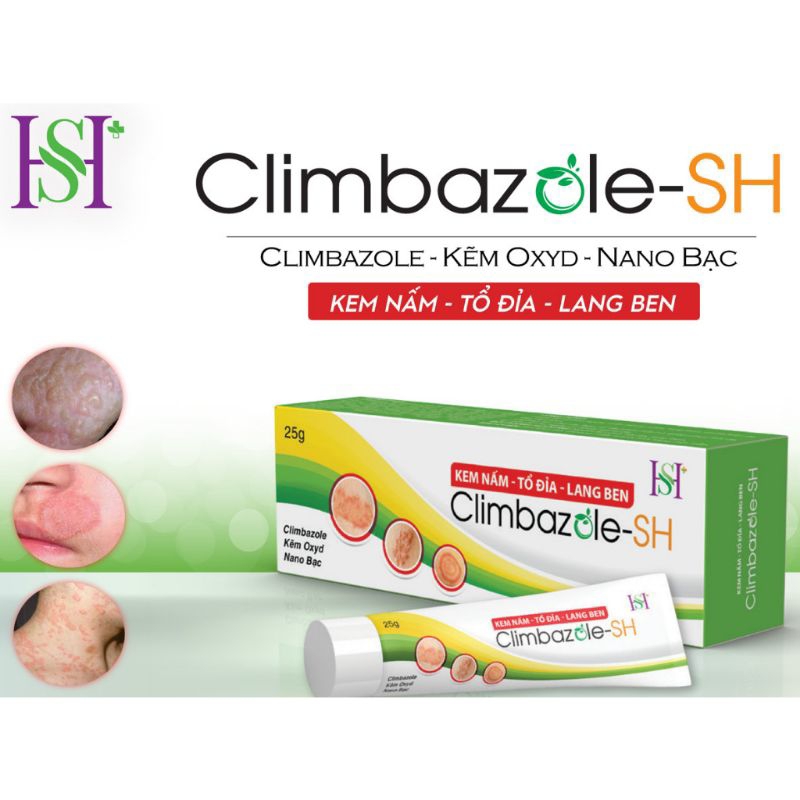 Climbazole SH Kem Ngừa Nấm, Tổ Đỉa, Lang Ben, Giảm Ngứa, Mẩn Đỏ Chân ...