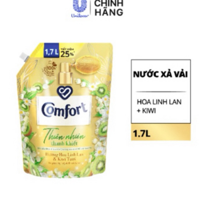 Túi Nước Xả Vải Comfort Thiên Nhiên Thanh Khiết 1.7l/túi | Shopee Việt Nam