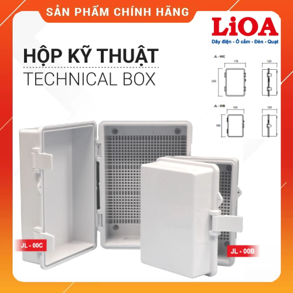 [CHÍNH HÃNG] Hộp kỹ thuật LiOA JL-00C - Vỏ tủ điện nhựa ngoài trời | Shopee Việt Nam