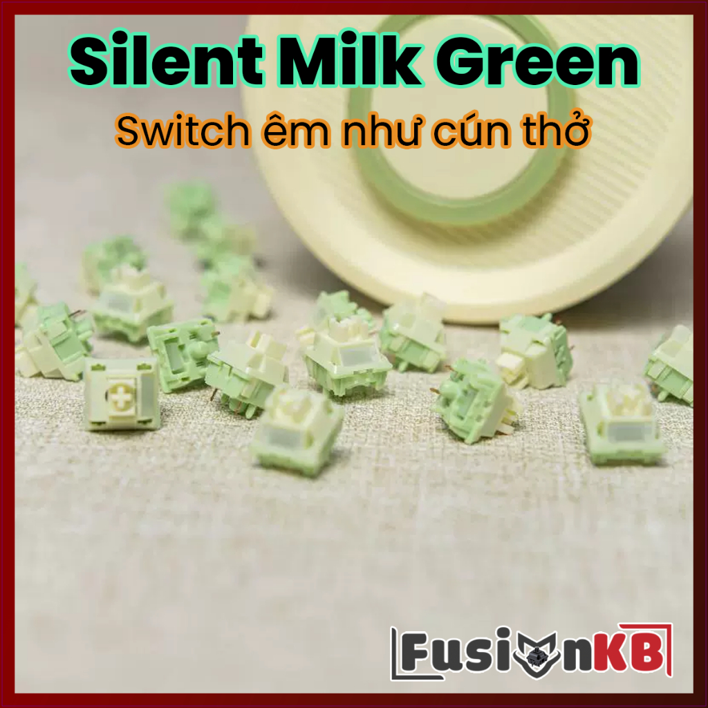 Silent Milk Green Switch | Silent Linear switch | Switch sưu tầm ...