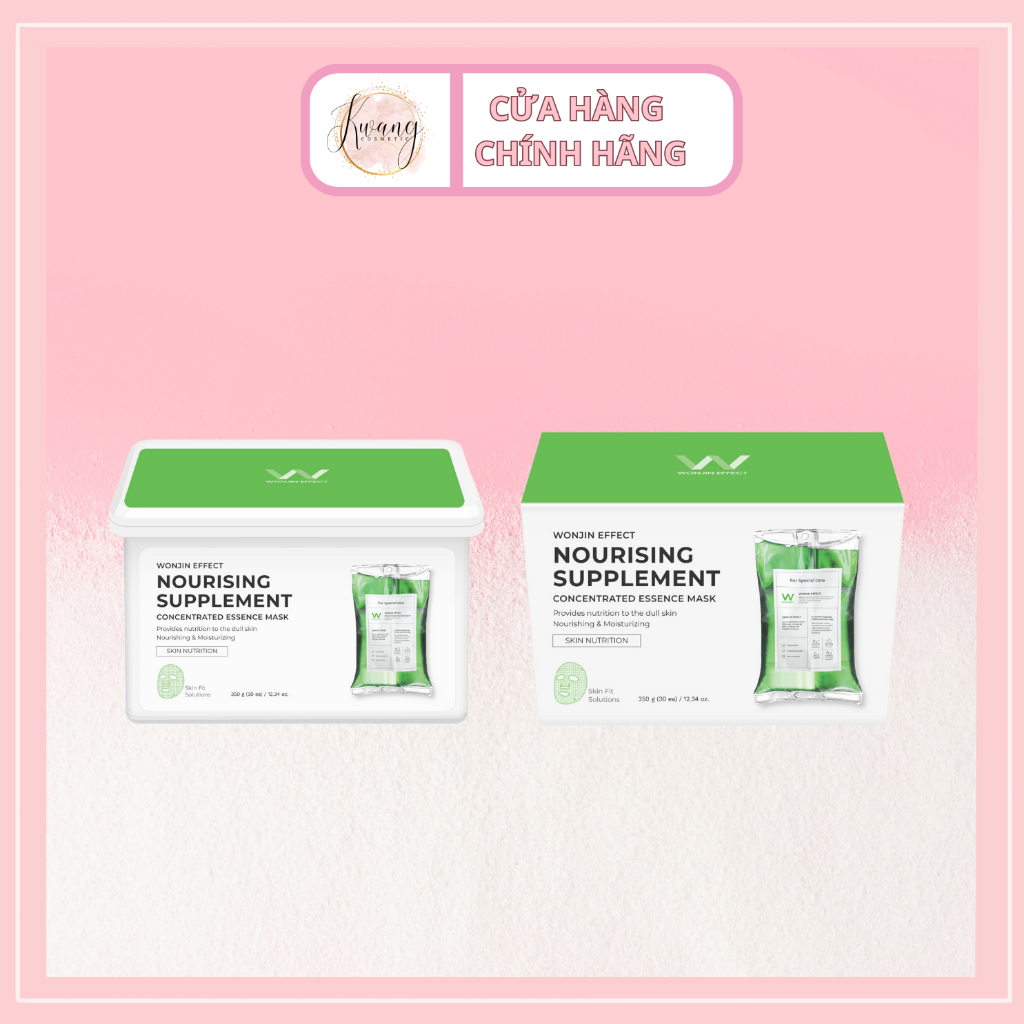 [350g] Hộp 30 miếng Mặt nạ Wonjin Effect Nourising Supplement Phục Hồi Chăm Sóc Da Hàn Quốc ...