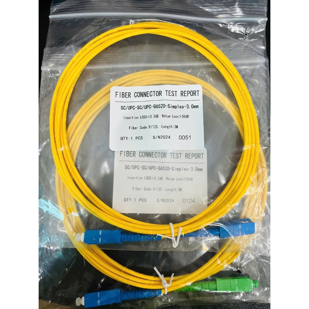 Dây nhảy quang Singlemode Simplex SC-UPC/APC dài 3m | Shopee Việt Nam
