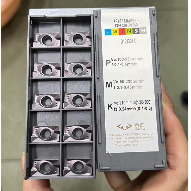 CHÍP DAO PHAY APMT1135 - APMT1604 PDER , HIỆU JINGSU PHAY INOX VÀ THÉP ...