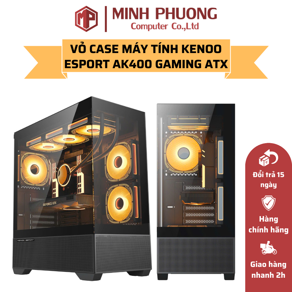 Thùng Máy/ Vỏ Case Máy Tính KENOO ESPORT AK400 Gaming ATX - Hàng Chính Hãng | Shopee Việt Nam
