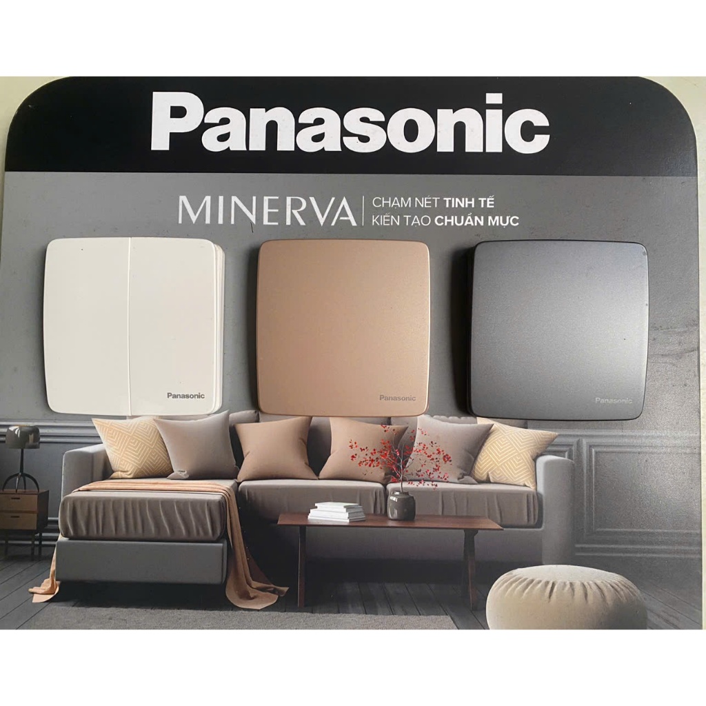 Công Tắc Ổ Cắm Panasonic Minerva - Bộ Công Tắc 1 chiều Đơn, Đôi, Ba ...