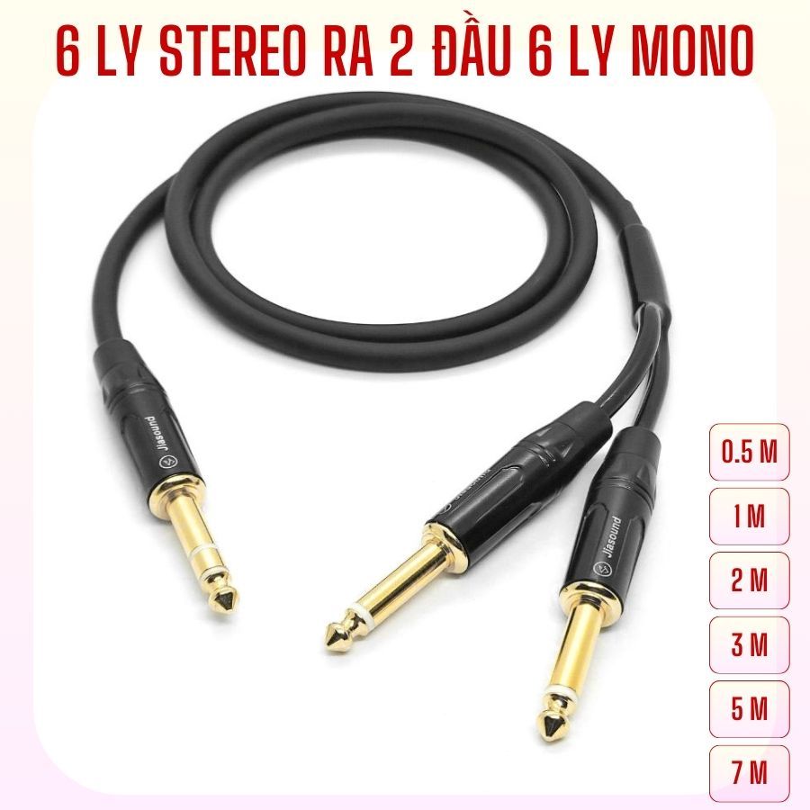 Dây 6 ly stereo ra 2 đầu 6 ly mono | Shopee Việt Nam
