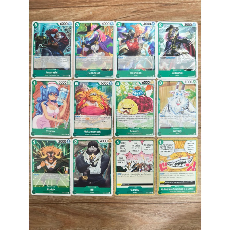 [Chính hãng] Thẻ bài One piece TCG bản Tiếng Anh loại U, UC màu xanh lá (OP08) | Shopee Việt Nam