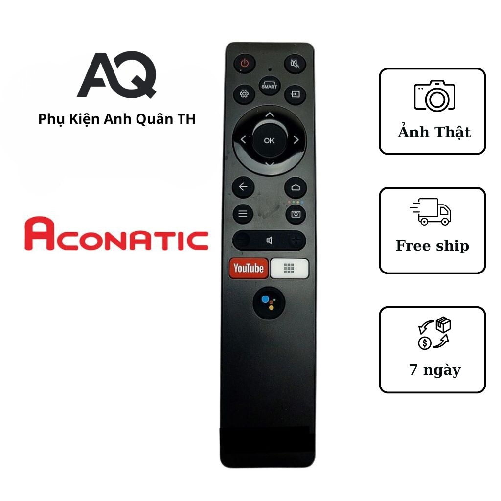 Remote tv Aconatic - Điều khiển tivi Aconatic giọng nói | Shopee Việt Nam