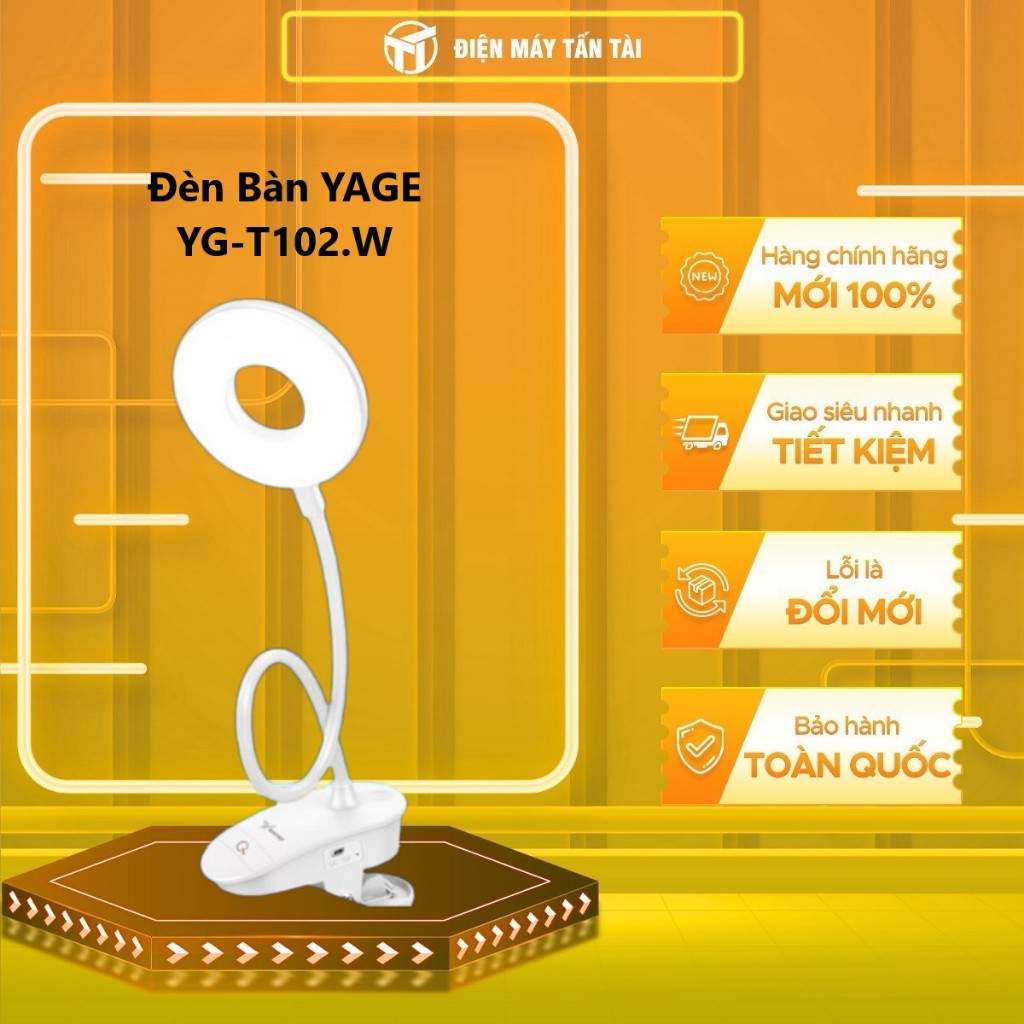 YG-T102.W - Đèn Bàn YAGE YG-T102.W - BẢO HÀNH CHÍNH HÃNG - GIAO HÀNG TOÀN QUỐC | Shopee Việt Nam