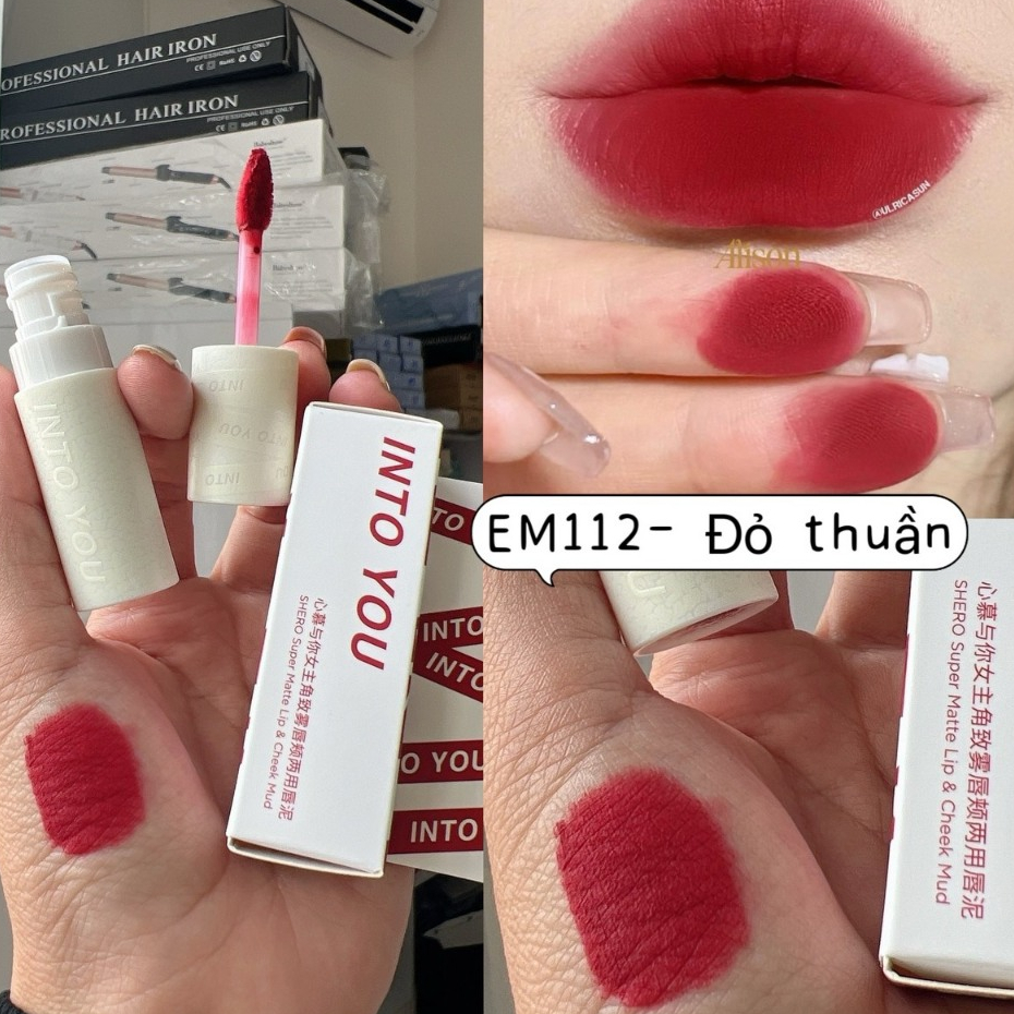 Son INTO YOU - 💄 EM112 ĐỎ THUẦN | Shopee Việt Nam