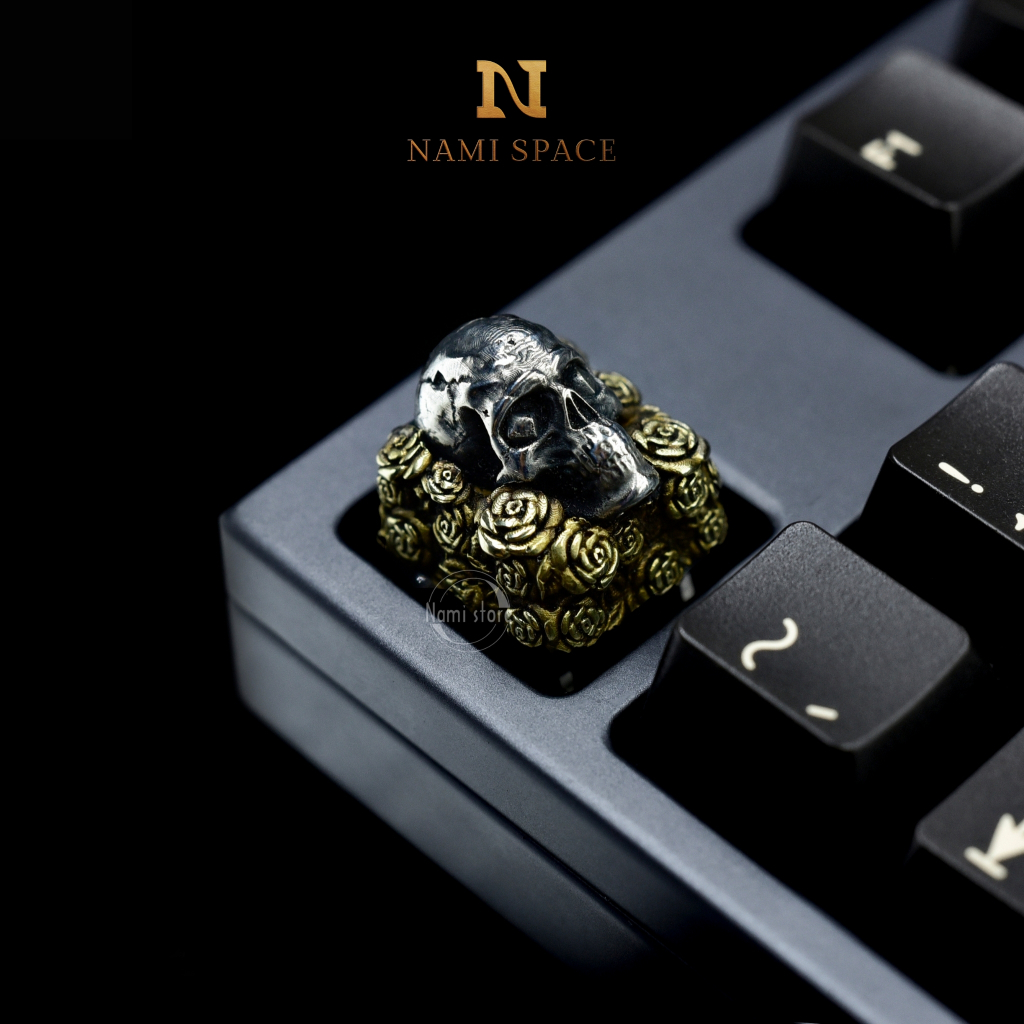 Keycap bạc s925 Nami Space nút bấm bàn phím cơ 1U Cherry/OEM/SA switch dấu (+) Hanya Sakura Type ...