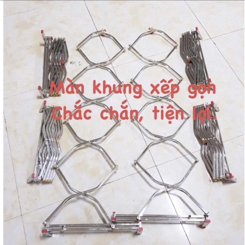 (GIÁ XƯỞNG) Khung màn INOX xếp gọn cao cấp sáng bóng ko gỉ đủ kích ...