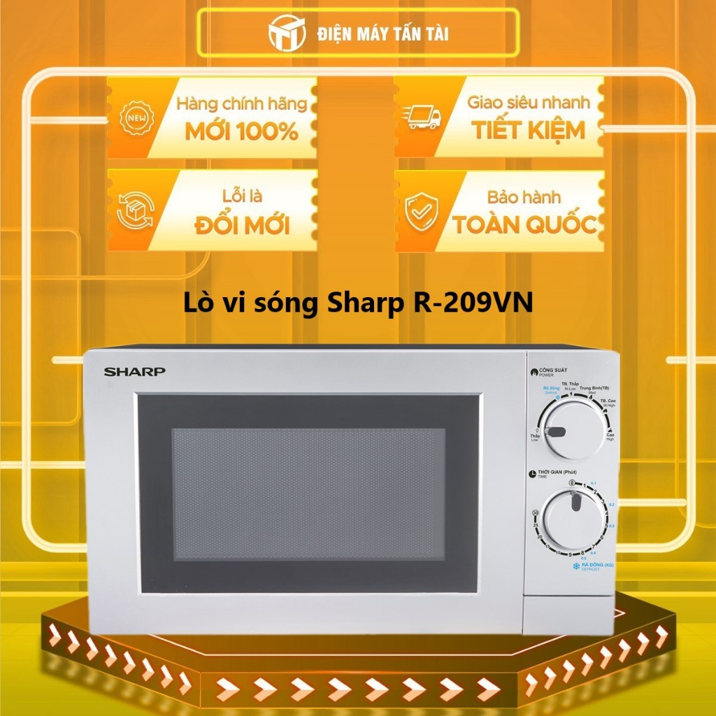 R-209VN-SK - Lò Vi Sóng Sharp 20 Lít R-209VN-SK - Bảo Hành Chính Hãng - Giao Hàng Toàn Quốc ...