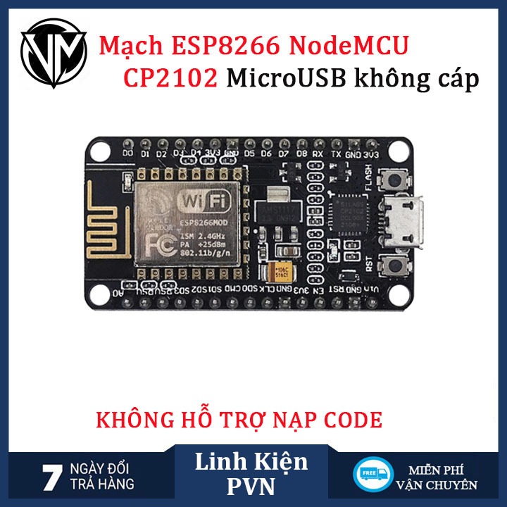 Kit RF thu phát wifi ESP8266 NodeMCU Lua CP2102 MicroUSB/TypeC | Shopee ...
