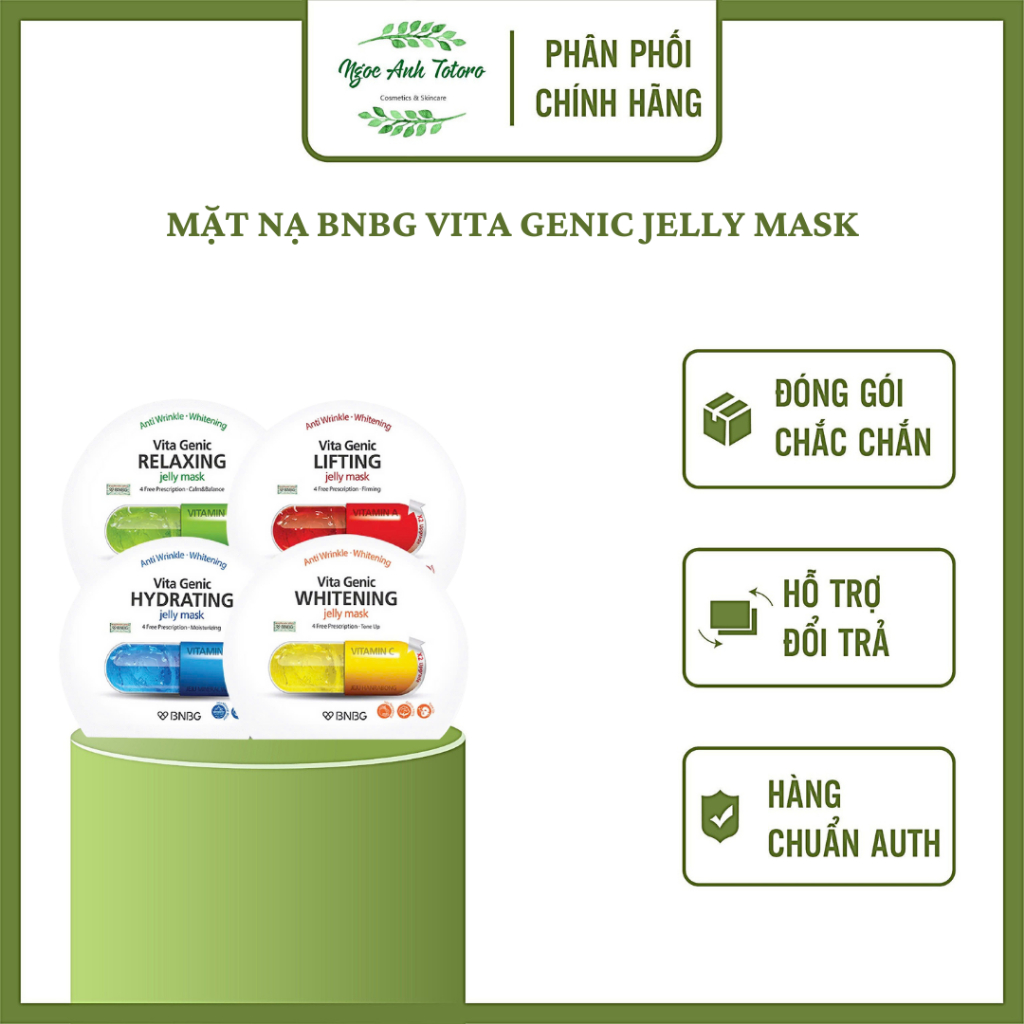 Mặt Nạ Giấy BNBG Vita Genic Jelly Mask 30ml x10 miếng | Shopee Việt Nam