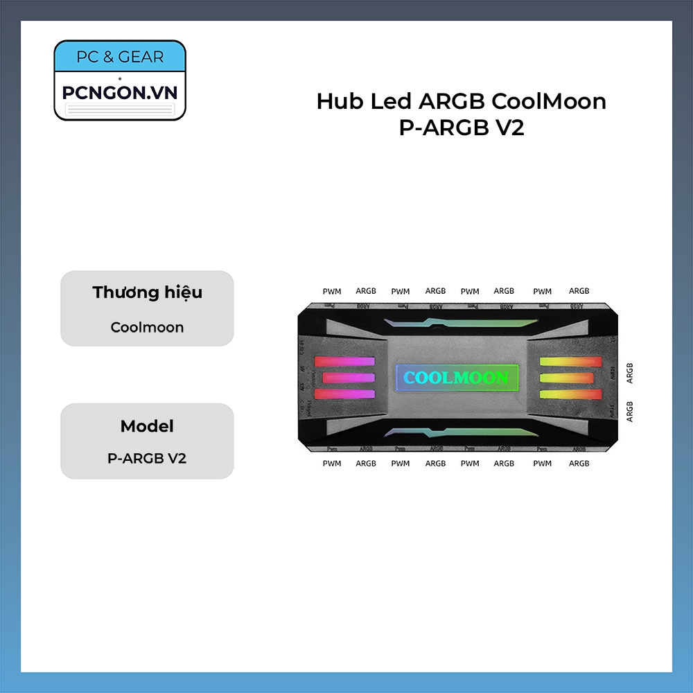 [PCNGON] Hub Led ARGB CoolMoon P-ARGB V2 | Shopee Việt Nam
