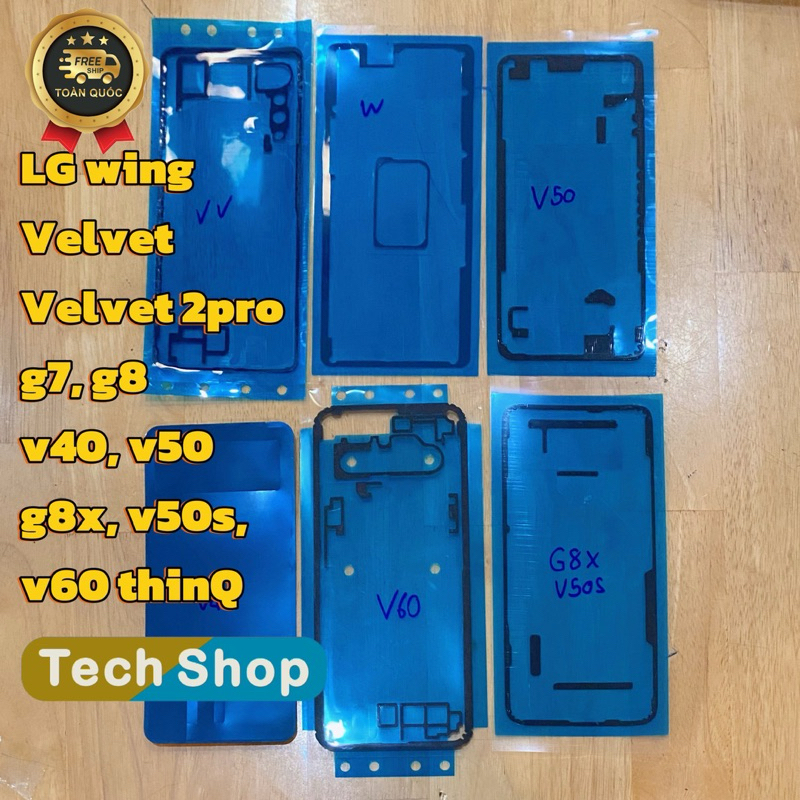 Ron Keo Lưng chống Nước Cho Điện Thoại LG V60 Velvet Velvet 2 Pro Wing V50 V50s G8x V40 G7 G8 ...