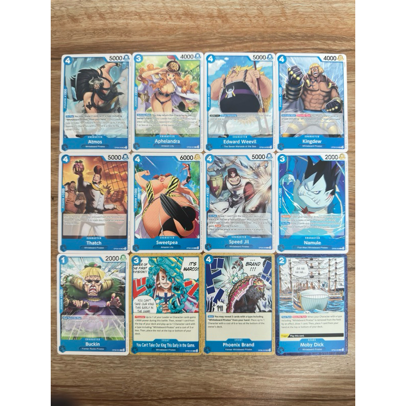 [Chính hãng] Thẻ bài One piece TCG bản Tiếng Anh loại U, UC màu xanh dương (OP08) | Shopee Việt Nam