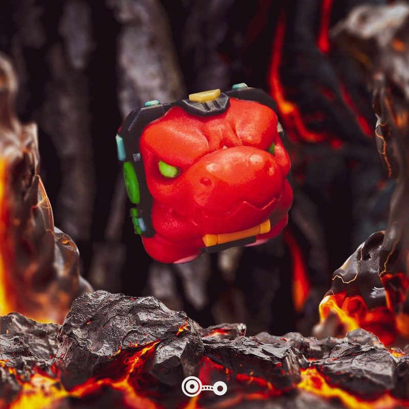 Artisan keycap Mecha Dino v1.0 - Lava | Craftsman Workshop | Keycap bàn ...