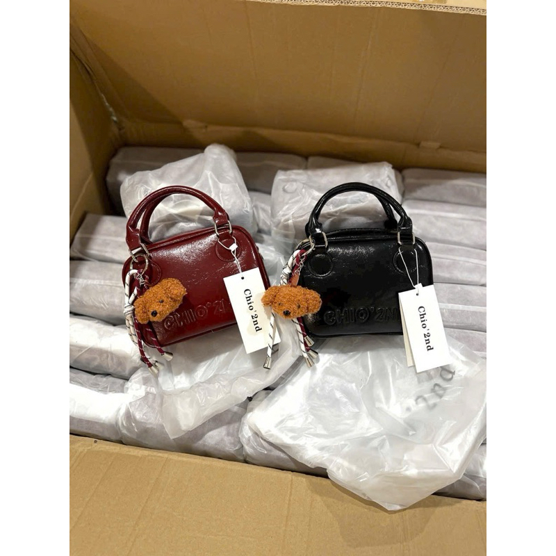 Túi chio2nd tặng kèm móc gấu xinh 301 full box | Shopee Việt Nam