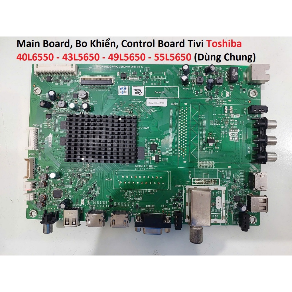 Main Board, Bo Khiển, Control Board Tivi Toshiba 40L6550 - 43L5650 ...
