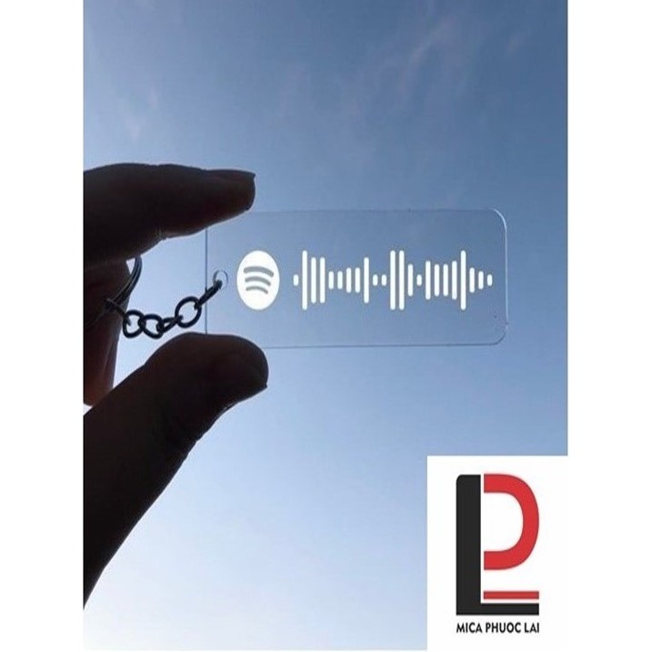 Móc khoá spotify mã QR yêu cầu mica cao cấp | Shopee Việt Nam