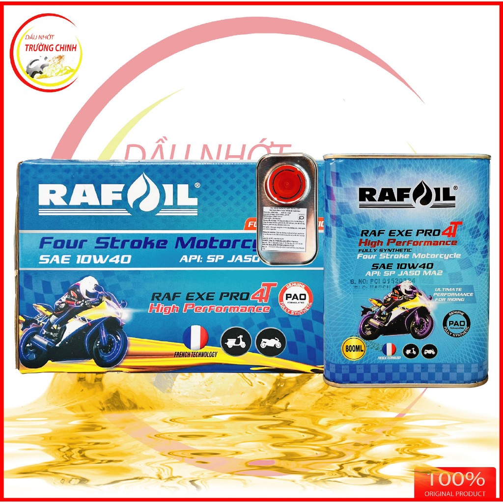 Thùng Nhớt RAFOIL EXE Pro 4T tổng hợp 10W40 SP dành cho xe số xe ga ...
