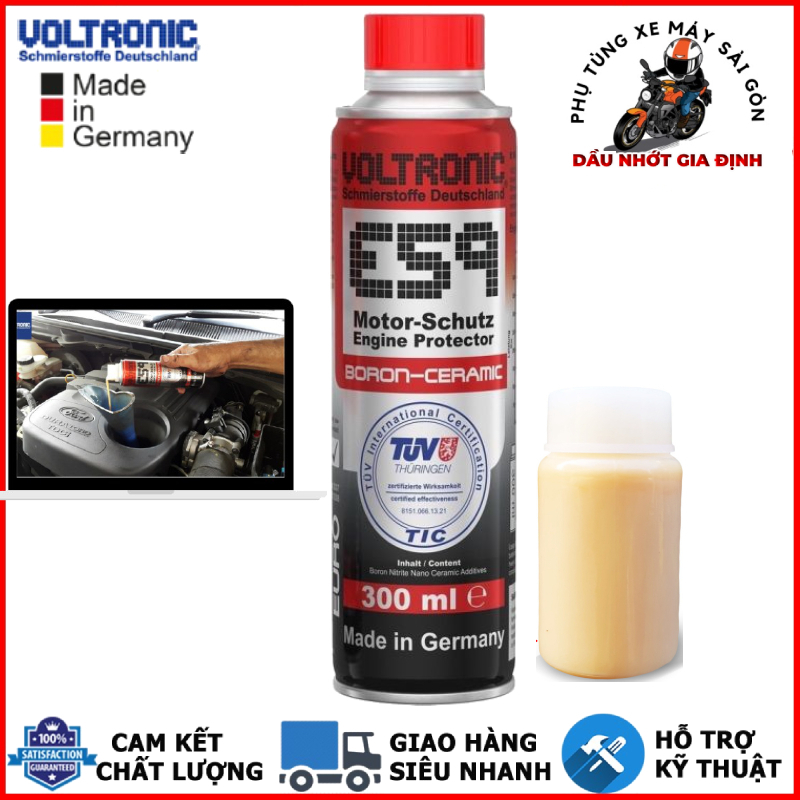 Phụ gia nhớt Voltronic E59 Protect Ceramic - Phủ Ceramic bảo vệ động cơ xe máy, ô tô có chiết lẻ ...