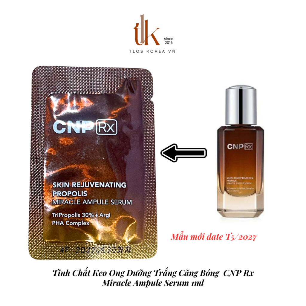 Tinh Chất Keo Ong Dưỡng Trắng Căng Bóng CNP Rx Miracle Ampule Serum 1ml | Shopee Việt Nam