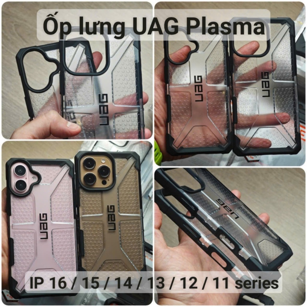 (Sẵn VN) Ốp điện thoại UAG Plasma bảo vệ IP 16 Pro max / 15 Plus / 14 / ...