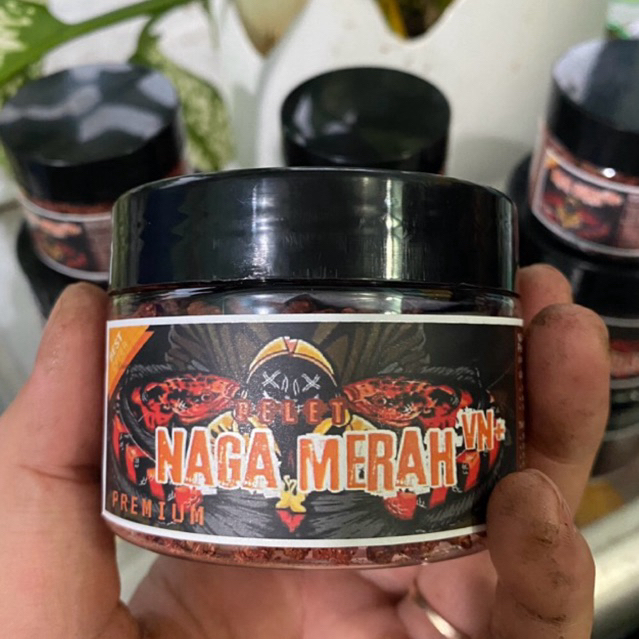 Cám RED NAGA MERAH hỗ trợ dinh dưỡng, bổ sung sắc tố màu đỏ tươi cho cá ...