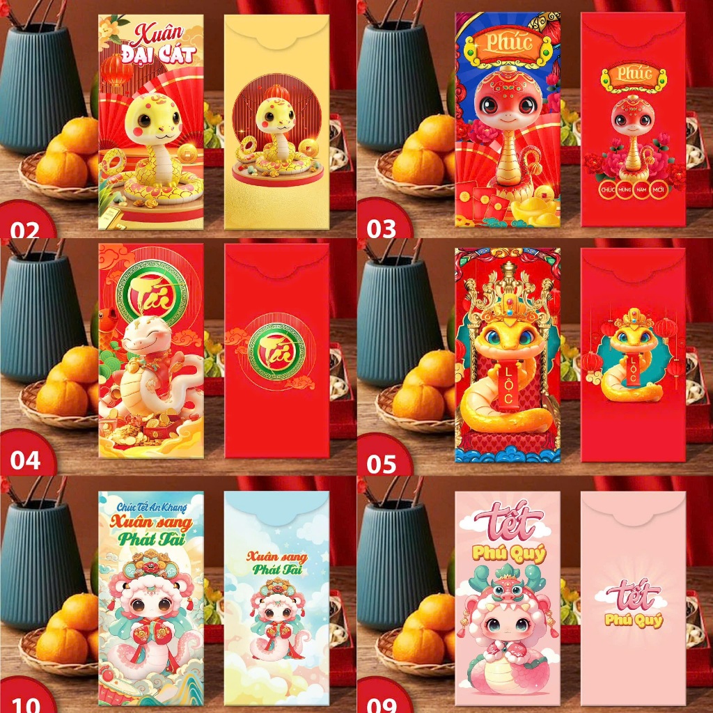 100 Bao Lì Xì Tết chọn mẫu từ [M1 đến M53] | Shopee Việt Nam