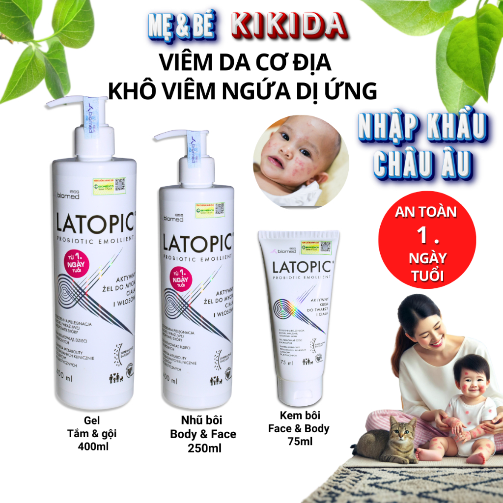 Kem Latopic Cho Bé Viêm Da Cơ Địa, Khô Ngứa, Dị Ứng Dưỡng Ẩm Và Kem Bôi ...