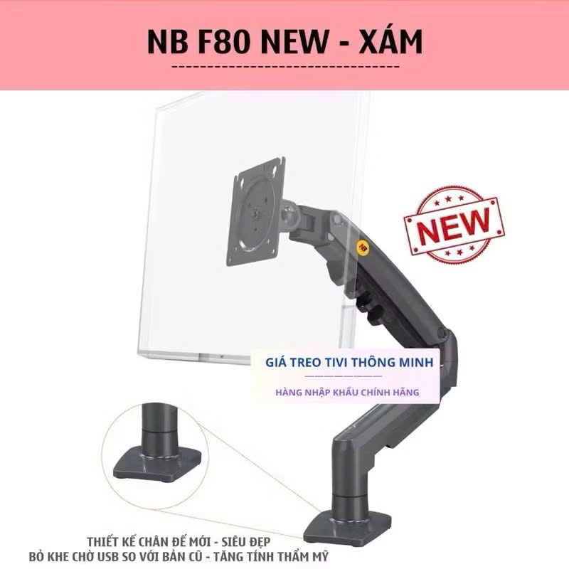 COMBO NB F80 + FP2 10 - 17 inch XÁM / TRẮNG NEW - GIÁ ĐỠ LAPTOP ...
