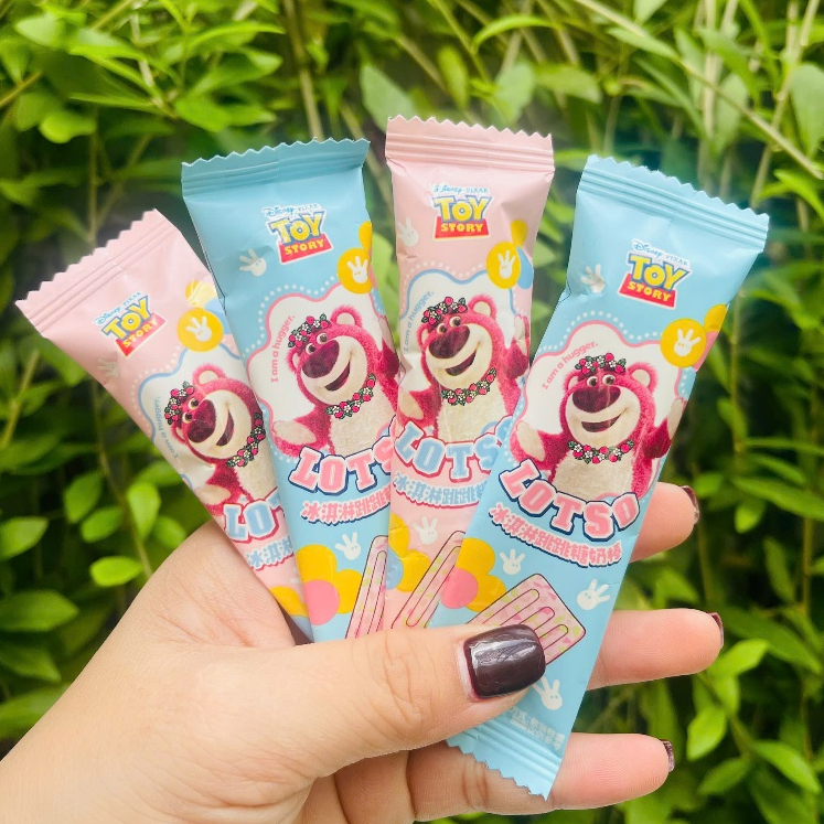 [COMBO 20 CÂY] Kẹo Mút Sữa Bò Gấu Dâu Lotso Vị Dâu Tây Mix Kẹo Nổ 2in1 ...