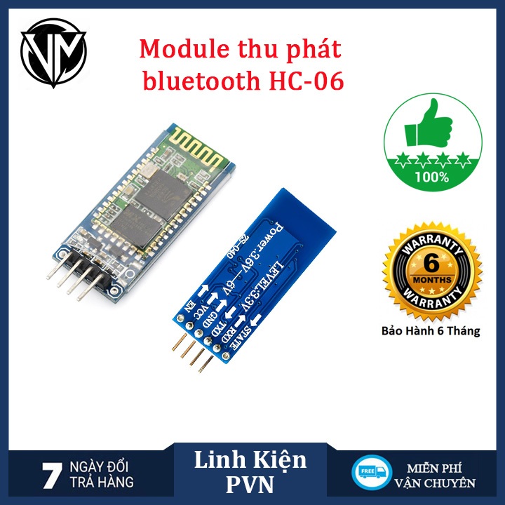 Module thu phát bluetooth HC06 - bluetooth với Arduino và vi điểu khiển ...