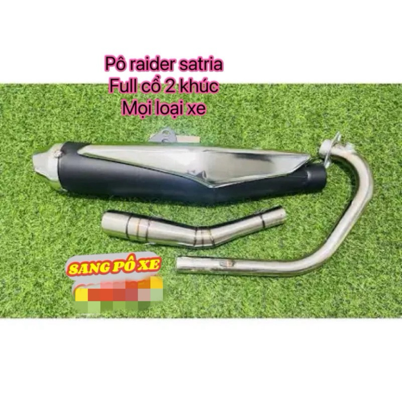 Pô raider satria full cổ 2 khúc gắn mọi loại xe | Shopee Việt Nam