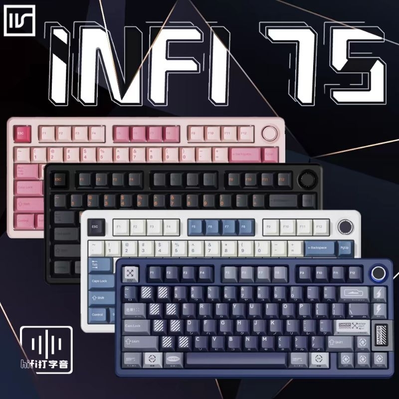 Bàn phím cơ Infiverse infi75 mạch Xuôi 3 Modes | Màn Hình LCD | Shopee ...